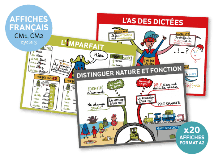 Carte mentale : affichage pour la classe français niveau CM1, CM2