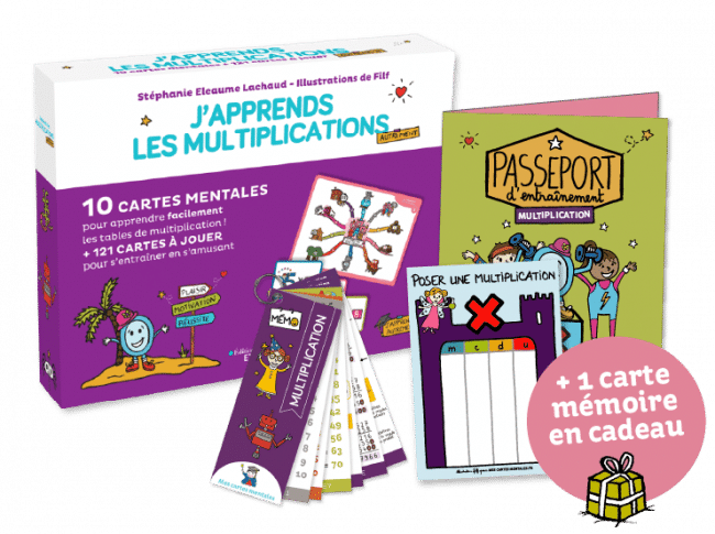 Mémoriser ses tables de multiplications avec la carte mentale
