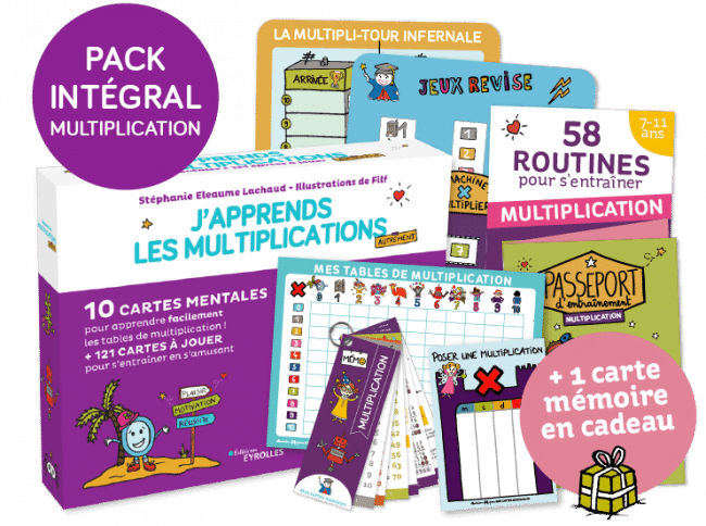 Mémoriser ses tables de multiplications avec la carte mentale