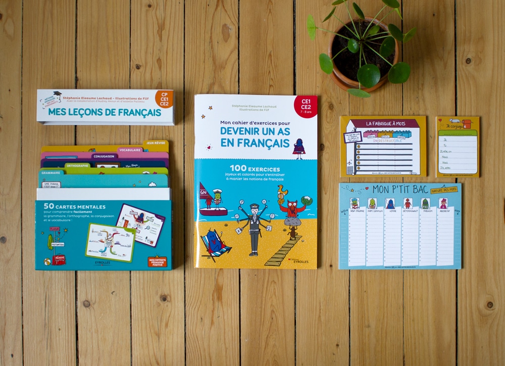 Carte mentale de français - Coffret de 50 cartes - cycle 2 - CP, CE1, CE2