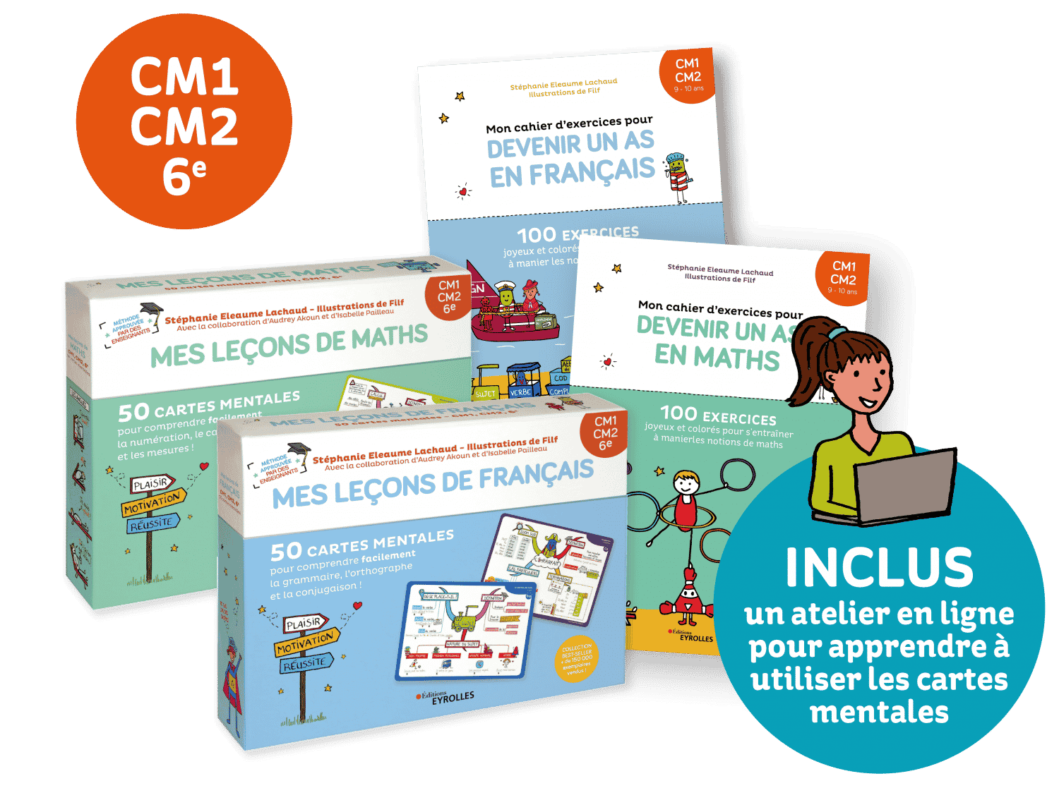 Pack duo maths + français cycle 3 (coffrets + accessoires)