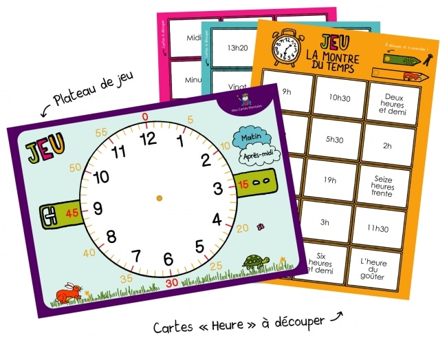 La montre du temps - Jeu révise (imprimé au format A4)