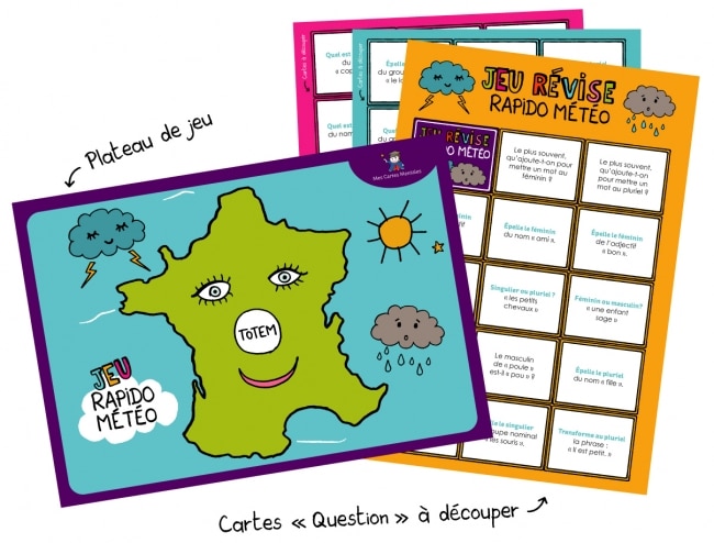 Rapido météo - Jeu révise (imprimé au format A4)