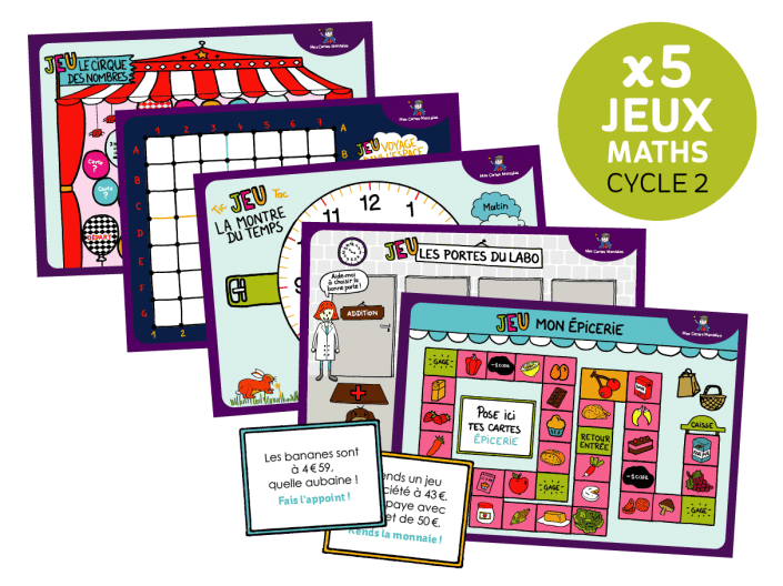 Jeux révise - maths cycle 2 (CP, CE1, CE2)