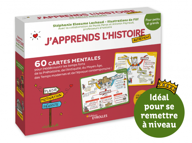 Coffret de 60 cartes mentales pour apprendre l'histoire