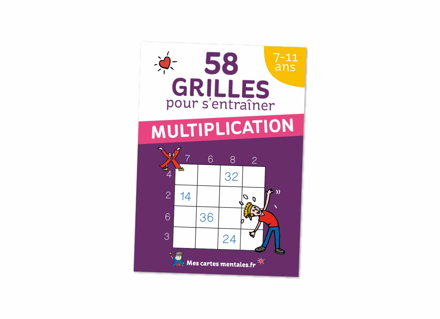 Lot de 2 jeux pour apprendre ses tables de multiplication
