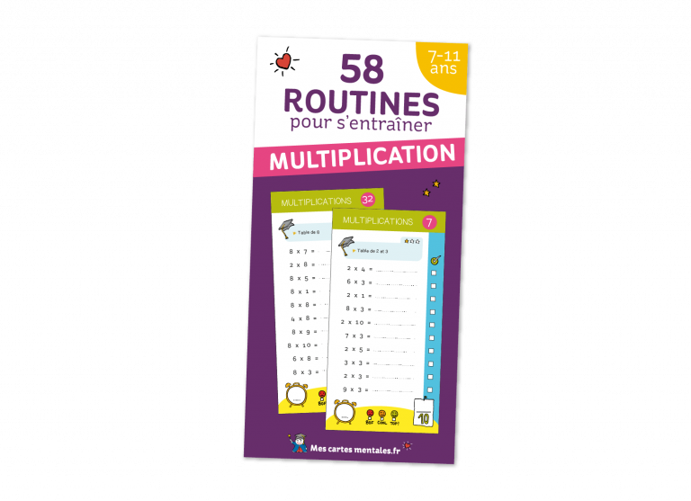 Lot de 2 jeux pour apprendre ses tables de multiplication