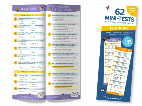 Collège : 62 mini-tests pour réviser le français (5ᵉ, 4ᵉ, 3ᵉ)