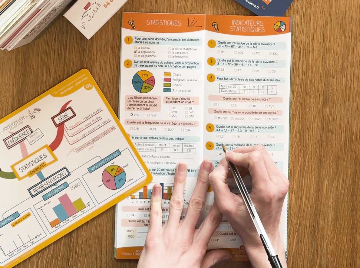 Mini-tests maths collège | Cahier 5e-3e brevet