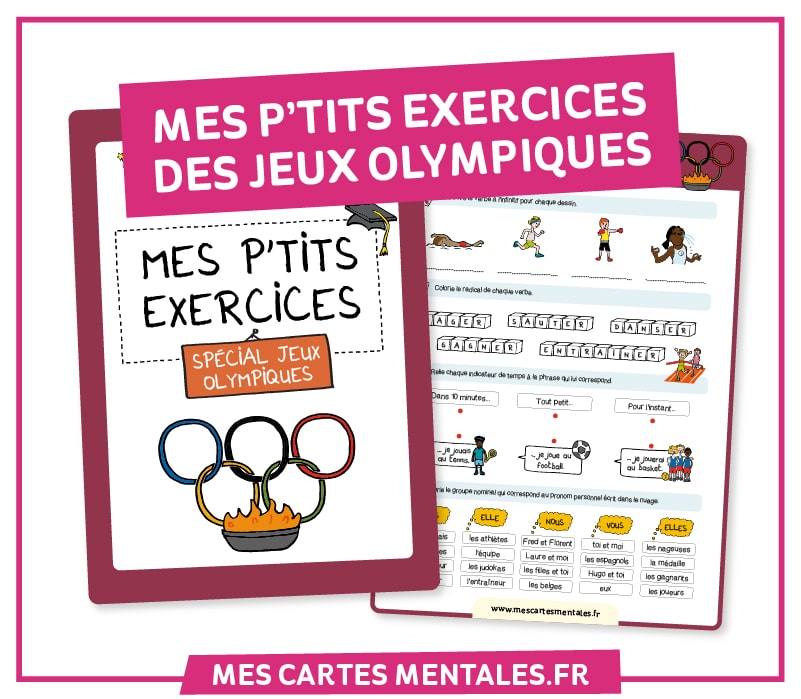 Mes p'tits exercices spécial Jeux olympiques - Mes cartes mentales