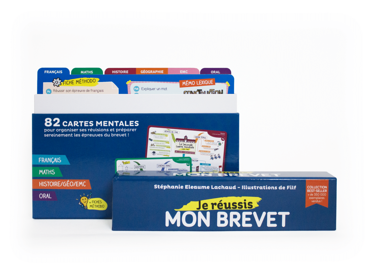 Coffret de 82 cartes mentales pour réussir son brevet