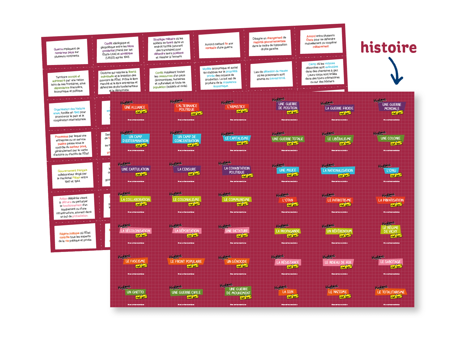 210 flashcards pour réviser son brevet